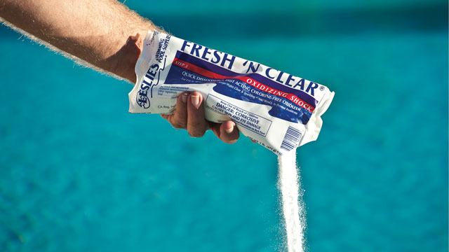 Why we use premium chemicals to shock pools - PoolMax